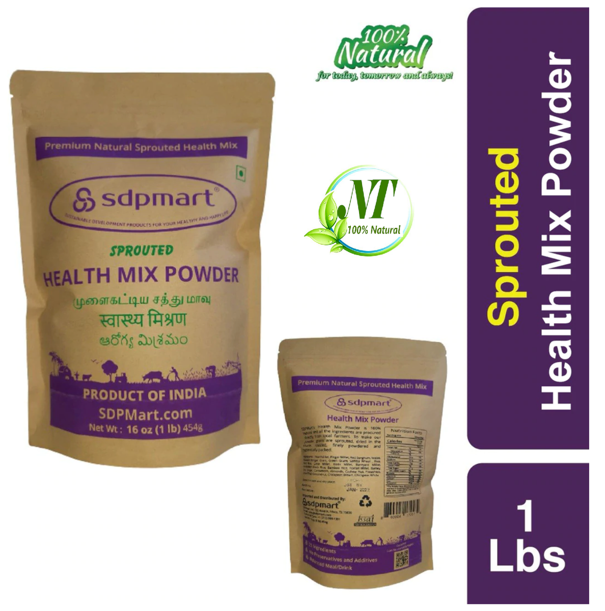 PREMIUM NATURAL SPROUTED HEALTH MIX (SATHUMAVU) – Nature Traders